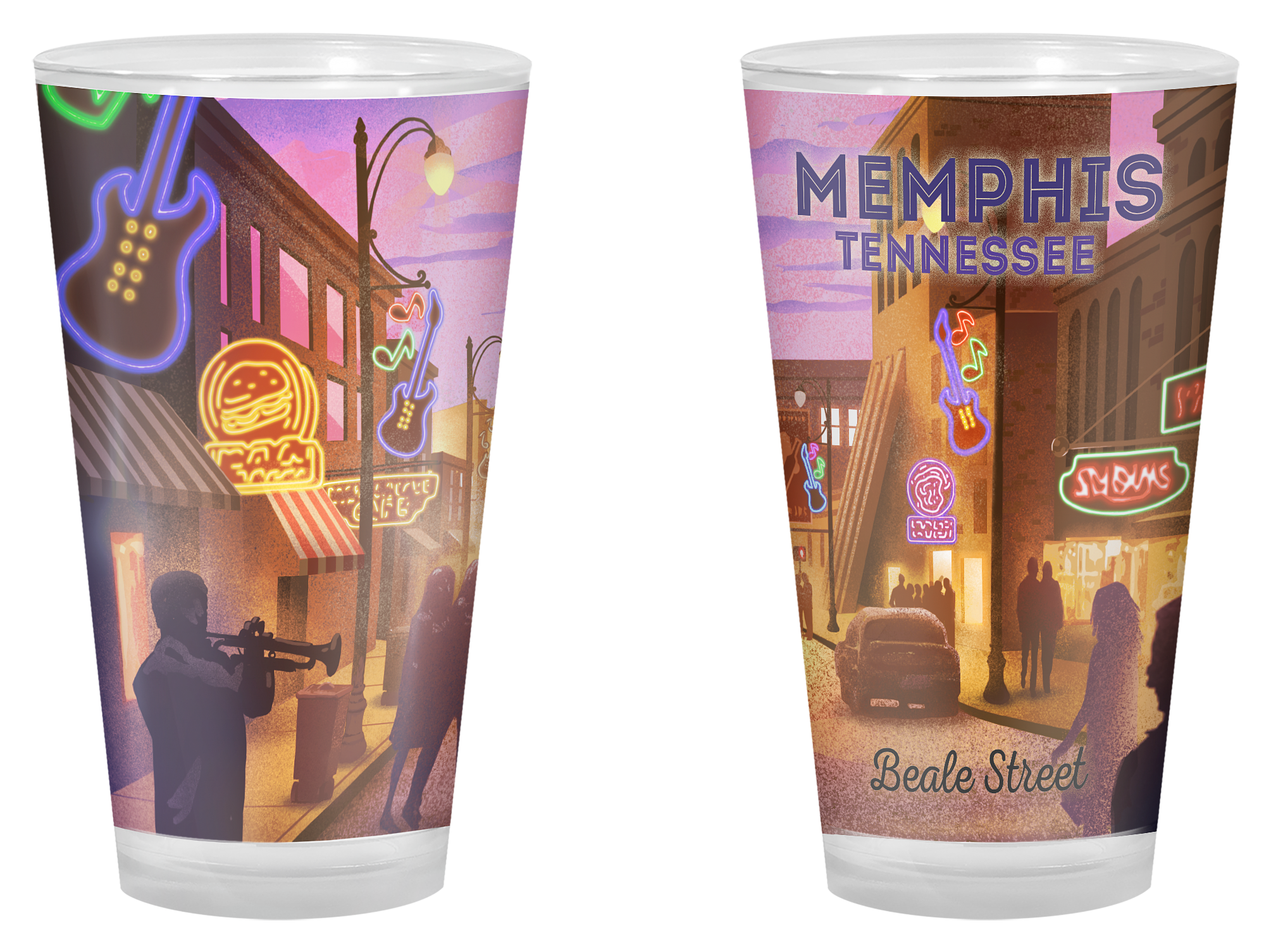 Lantern Press Beale Street Pint Glass | Cabela's